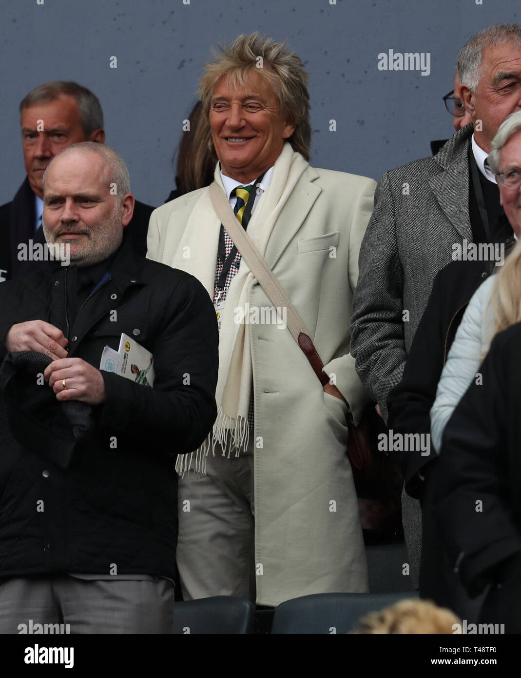 Celtic fan Rod Stewart during the William Hill Scottish Cup, Semi Final ...
