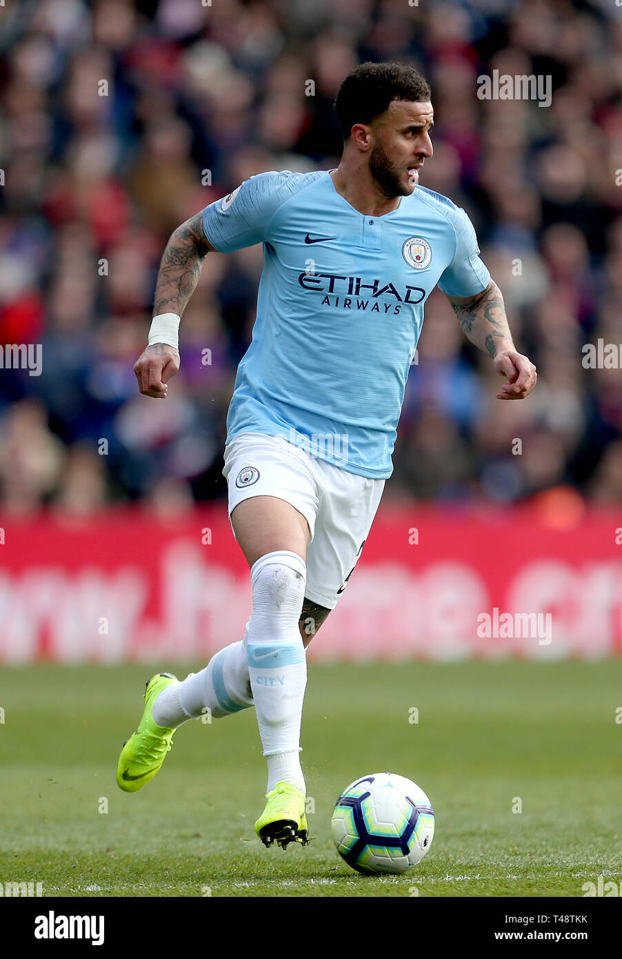 Manchester City's Kyle Walker during the Premier League match at ...