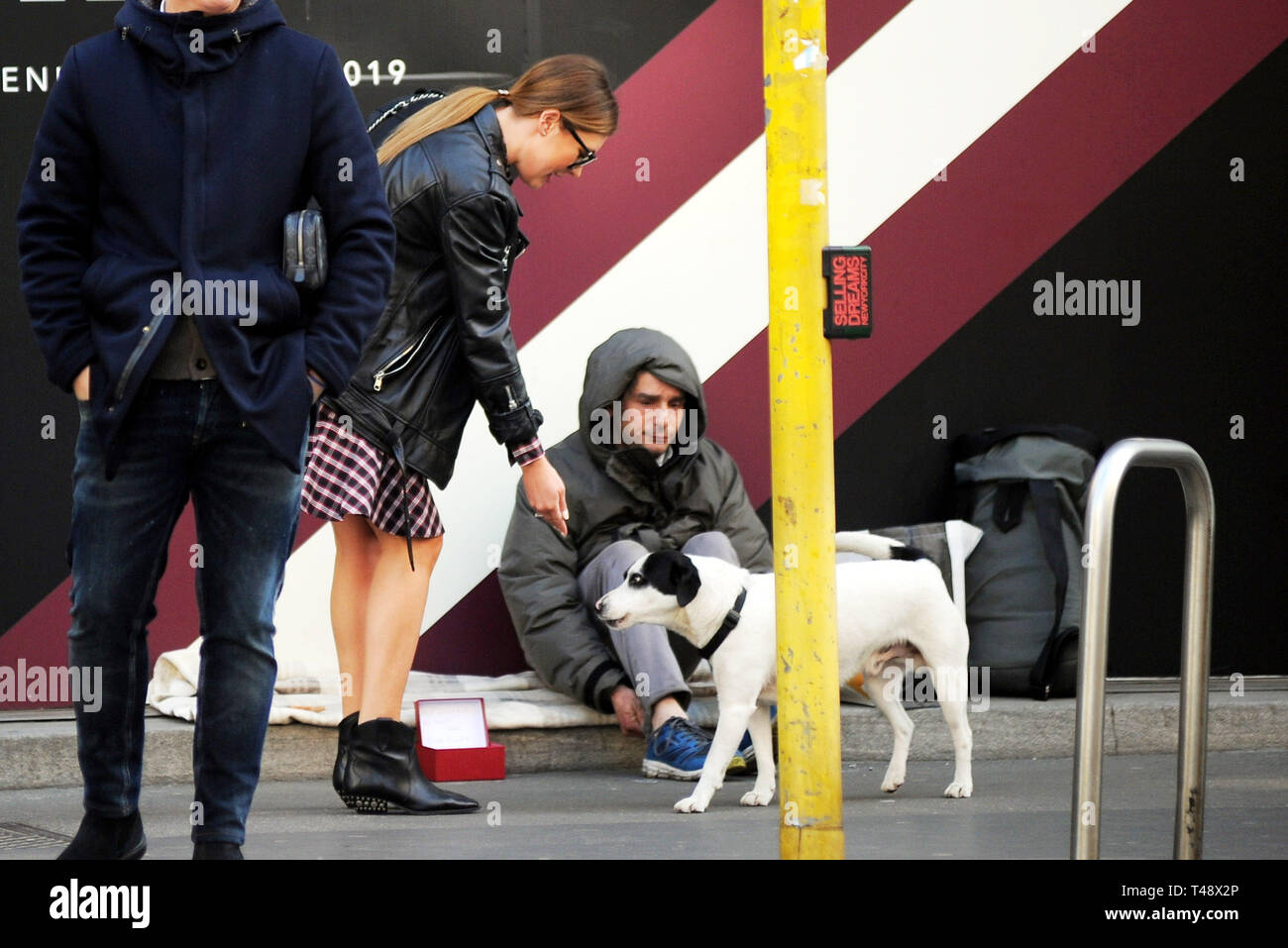 Krzysztop Piatek and girlfriend of five years Paulina Procyk walking in ...
