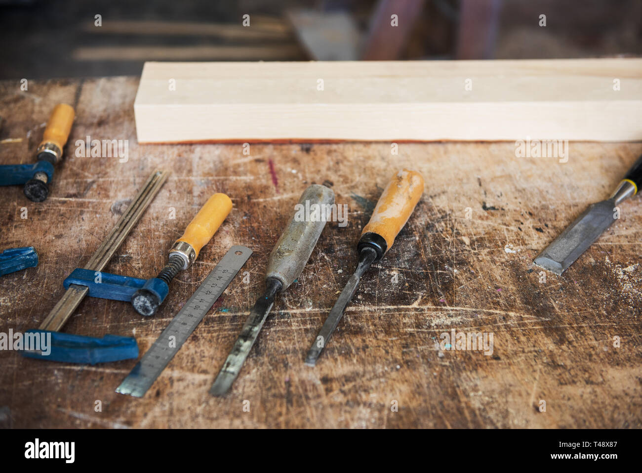Tools for wooden work Stock Photo - Alamy
