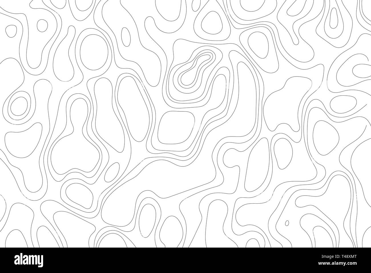 Abstract topographic map lines. Vector illustration Stock Vector Image ...