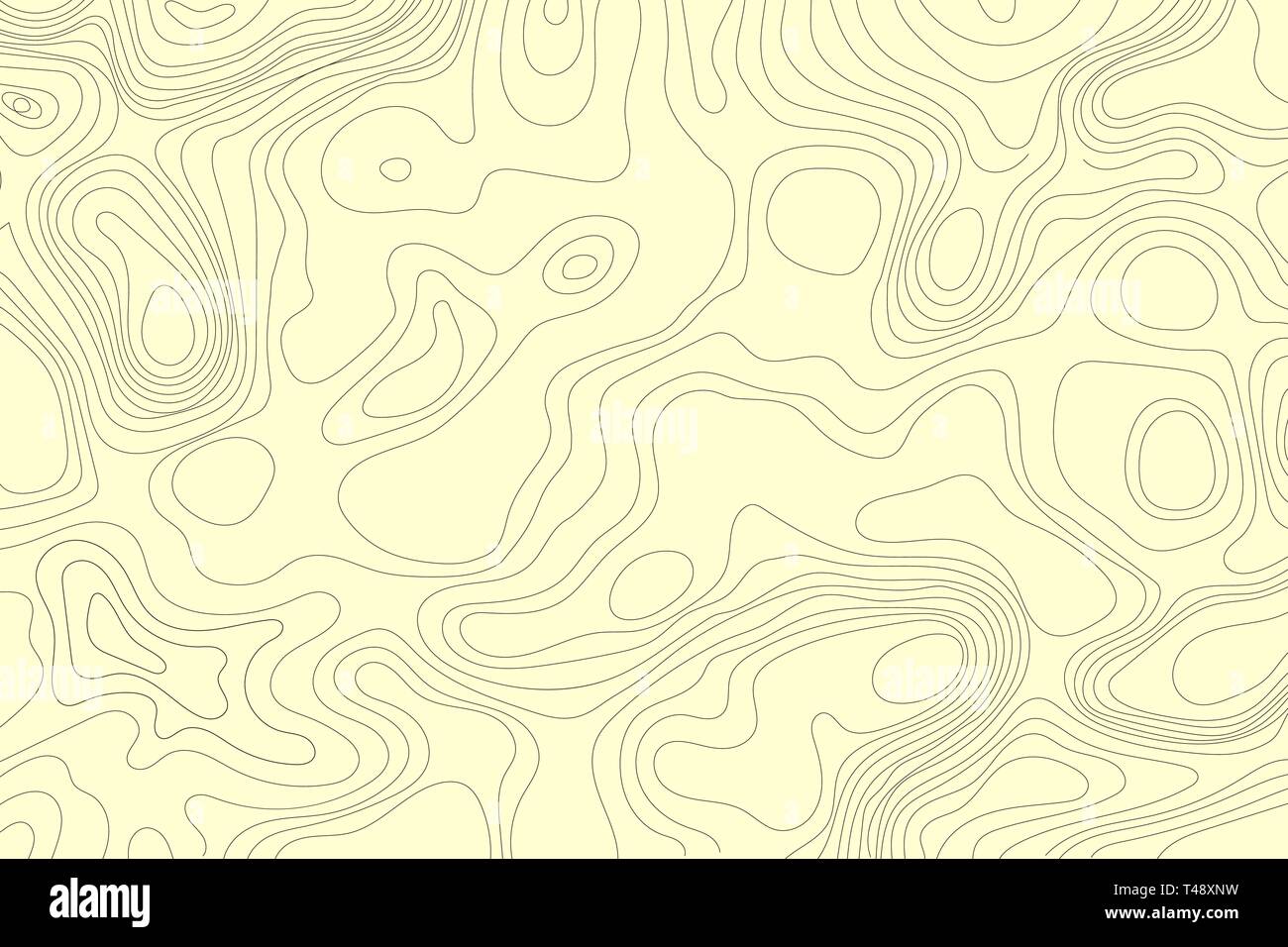 Topographic map of the terrain. Vector illustration Stock Vector Image ...