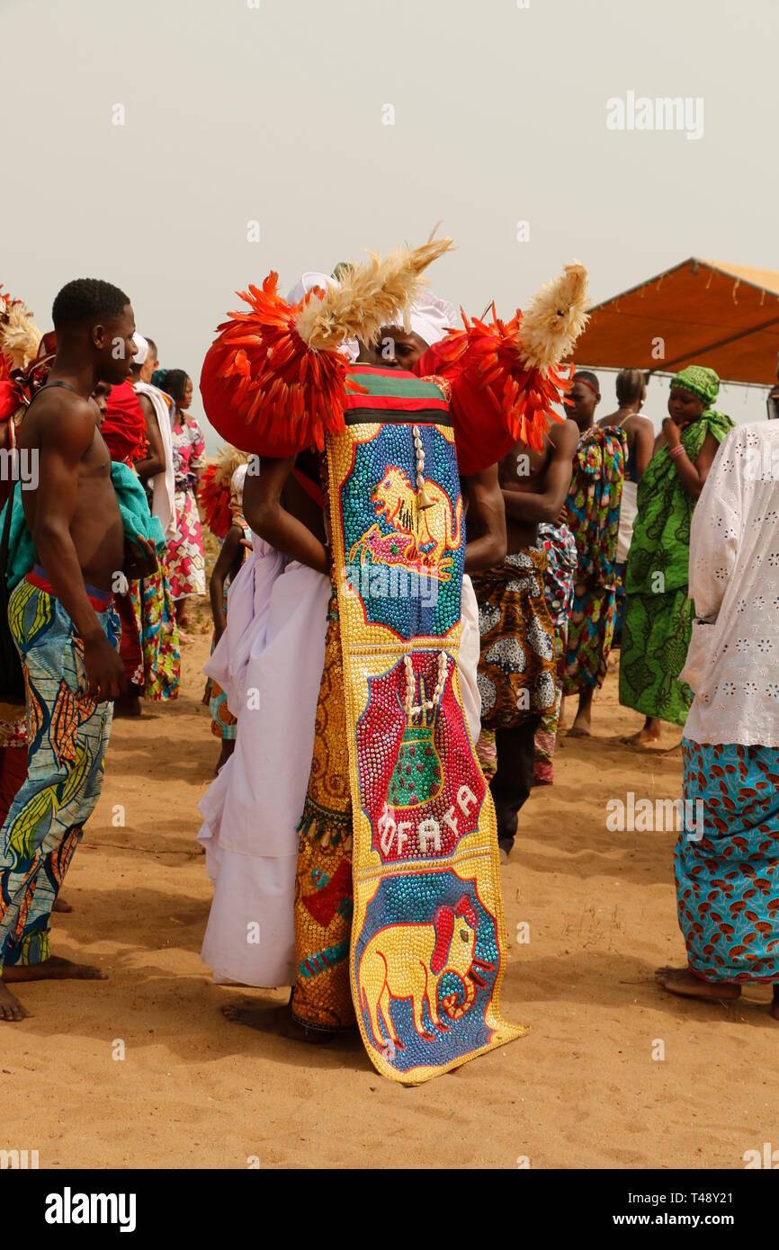 Voodoo festival in Ouidah Benin, religion with dance, music and singing ...