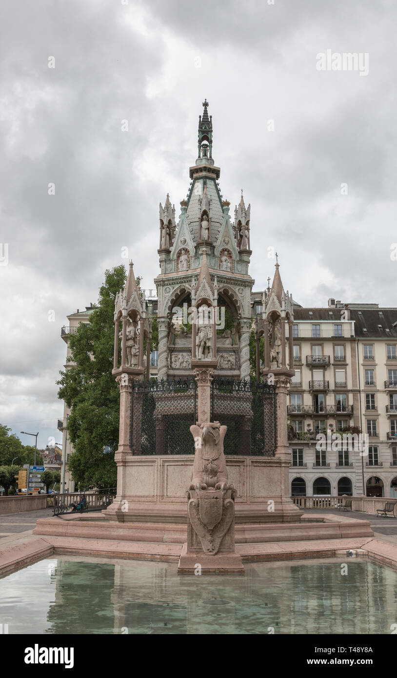 Geneva, Switzerland - July 1, 2017: Brunswick Monument and Mausoleum in ...
