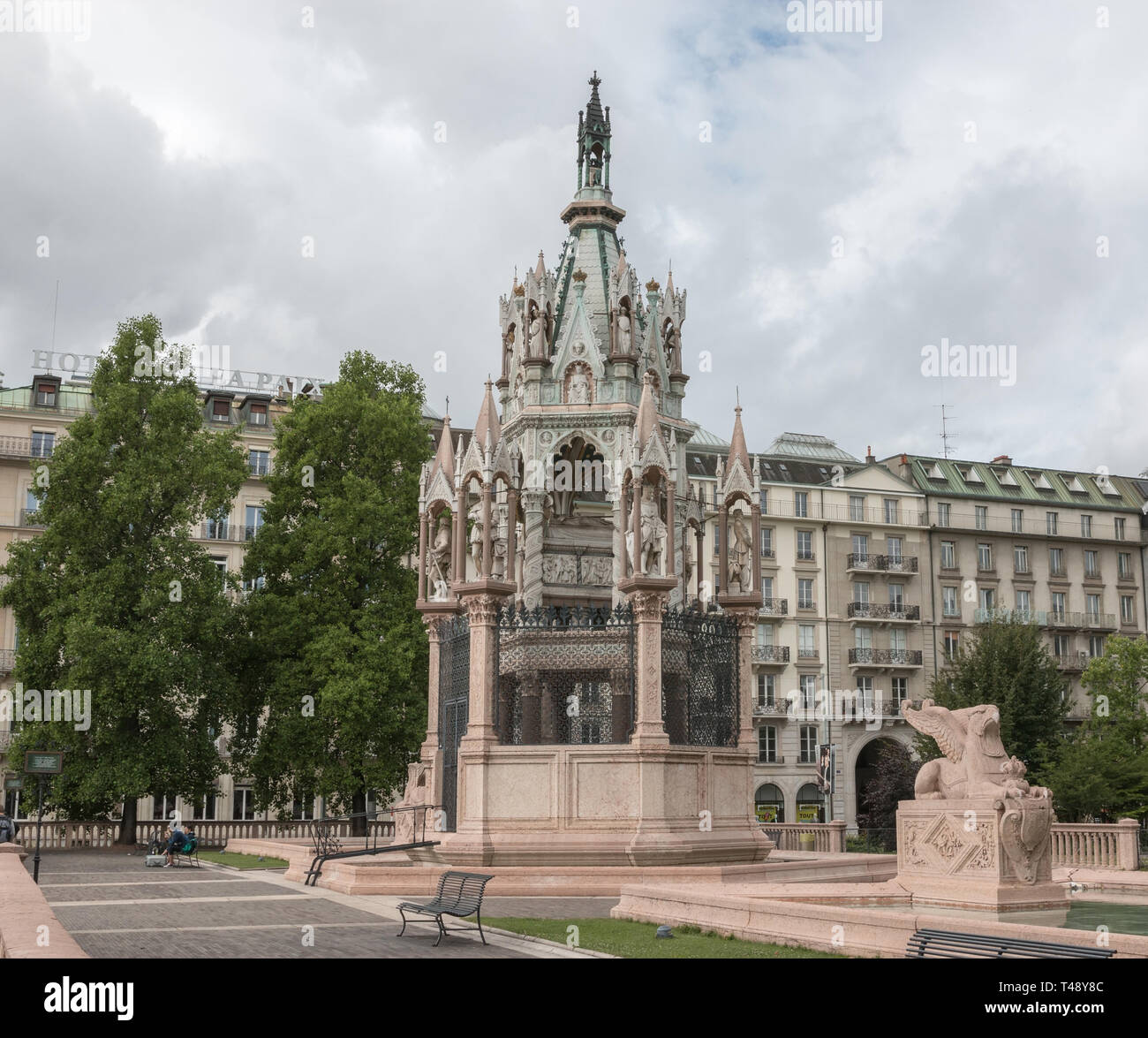 Geneva, Switzerland - July 1, 2017: Brunswick Monument and Mausoleum in ...