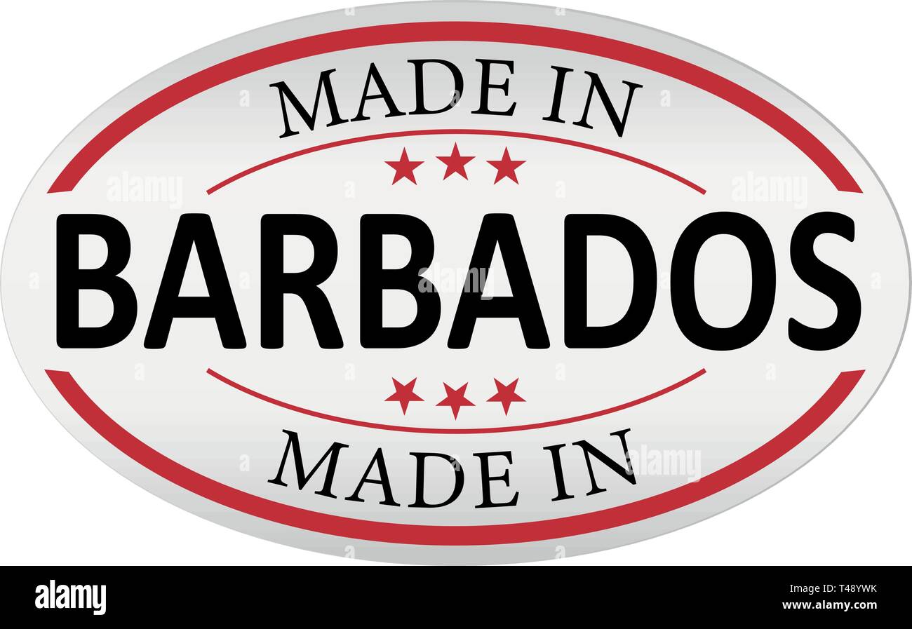 made in barbados paper colorful banners Design shape Vector label tag ...