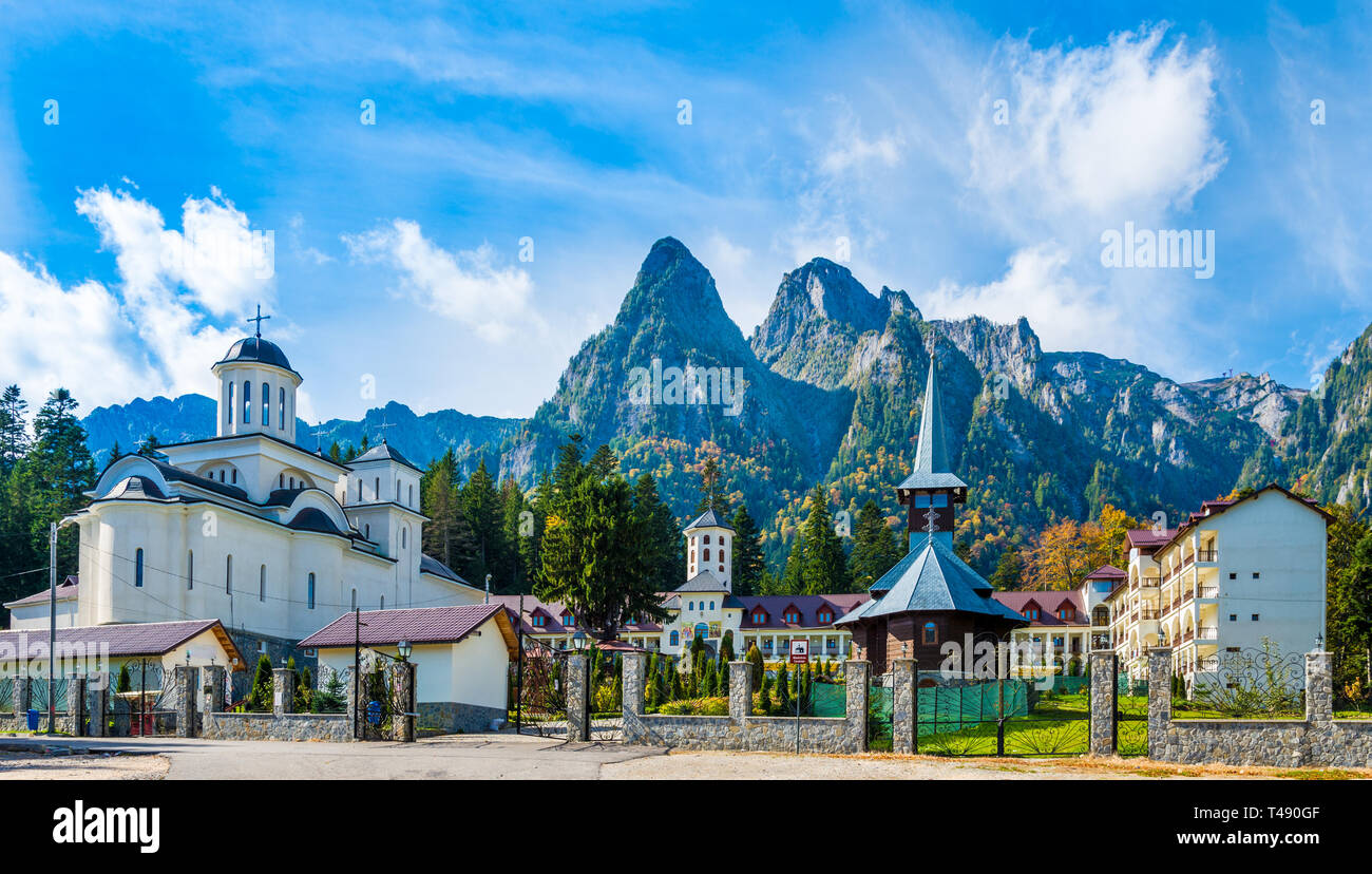 Caraiman orthodox christian church monastery, in Predeal, Transylvania ...