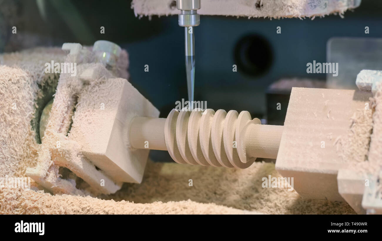 CNC engraving - milling machine during work Stock Photo - Alamy