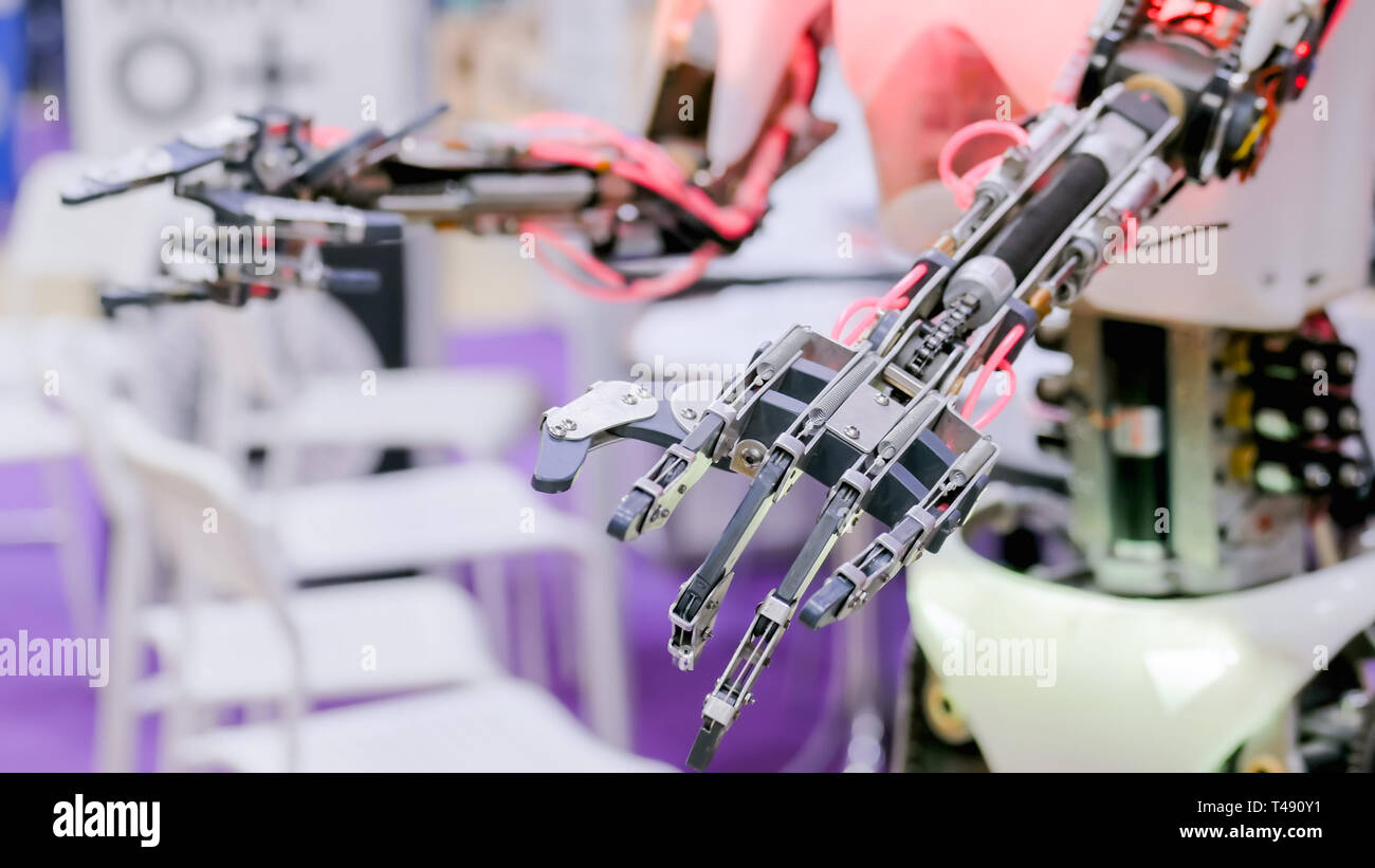 Close up shot of robot hand Stock Photo - Alamy