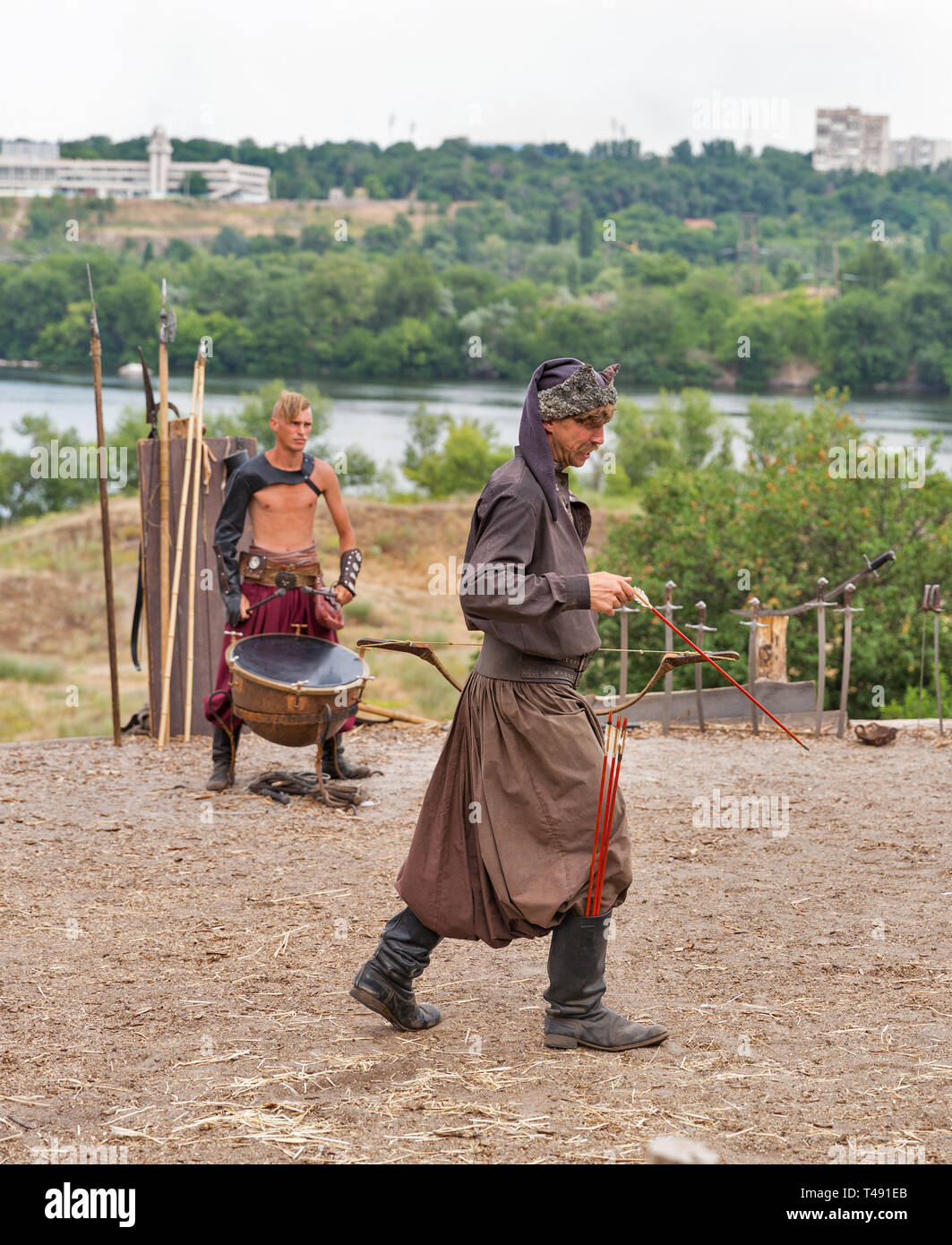 Cossacks who lived beyond the dnieper rapids hi-res stock photography ...