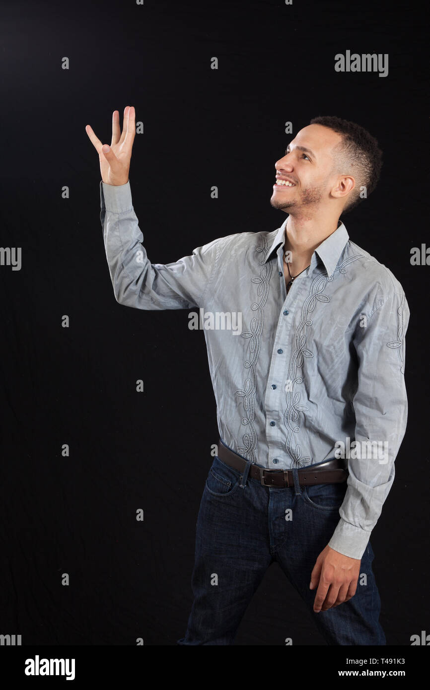 Grey shirt hi-res stock photography and images - Alamy