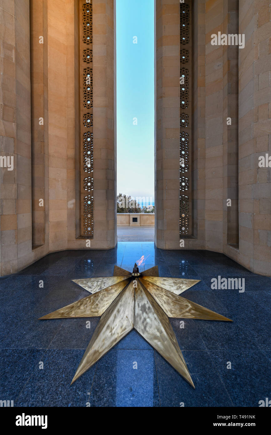 Beautiful traditional architecture of Shahidlar Monument in Sehidler ...