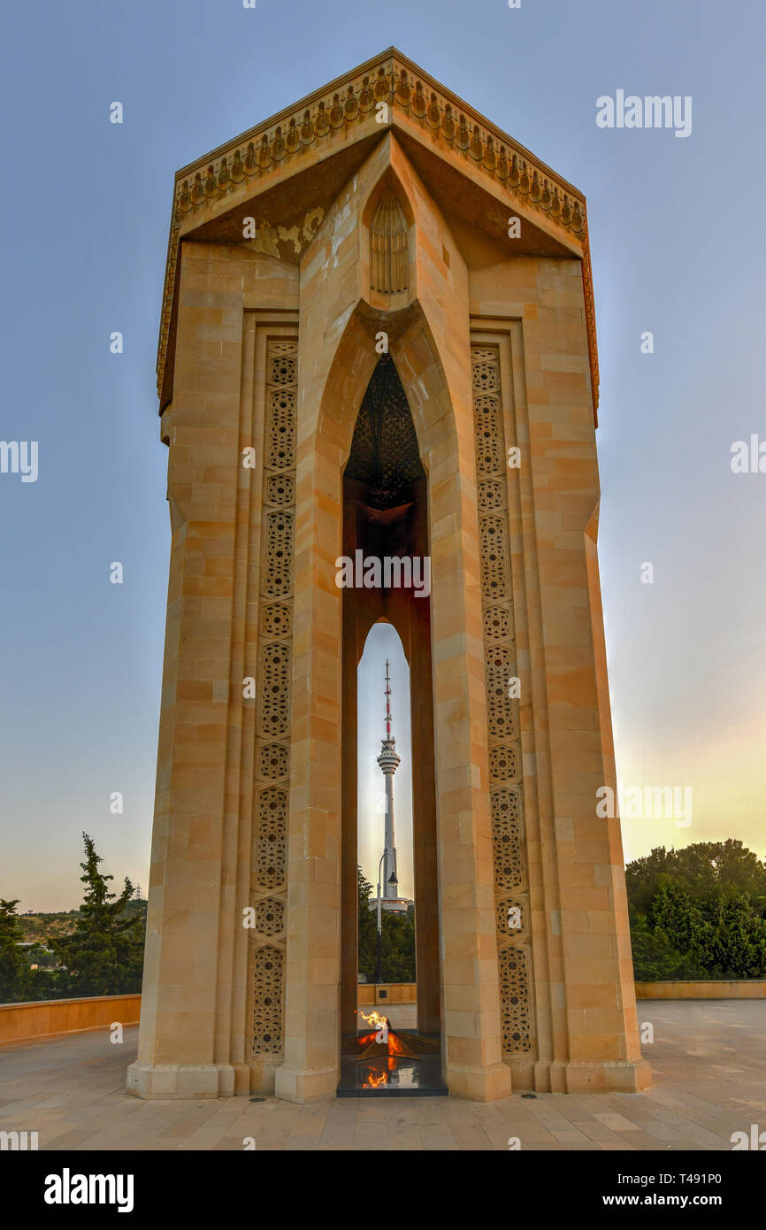 Beautiful traditional architecture of Shahidlar Monument in Sehidler ...