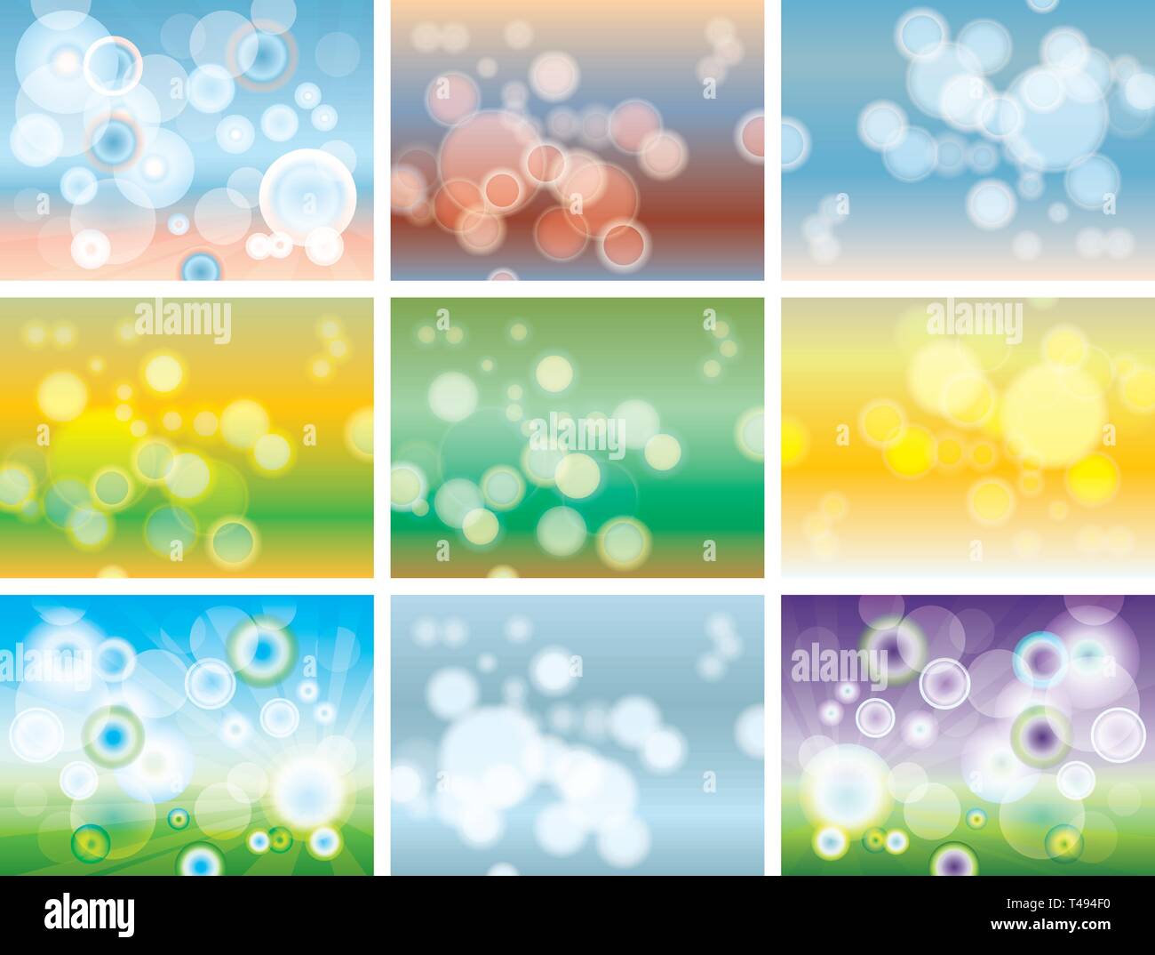 Abstract colorful blurry bokeh background Stock Vector Images - Alamy