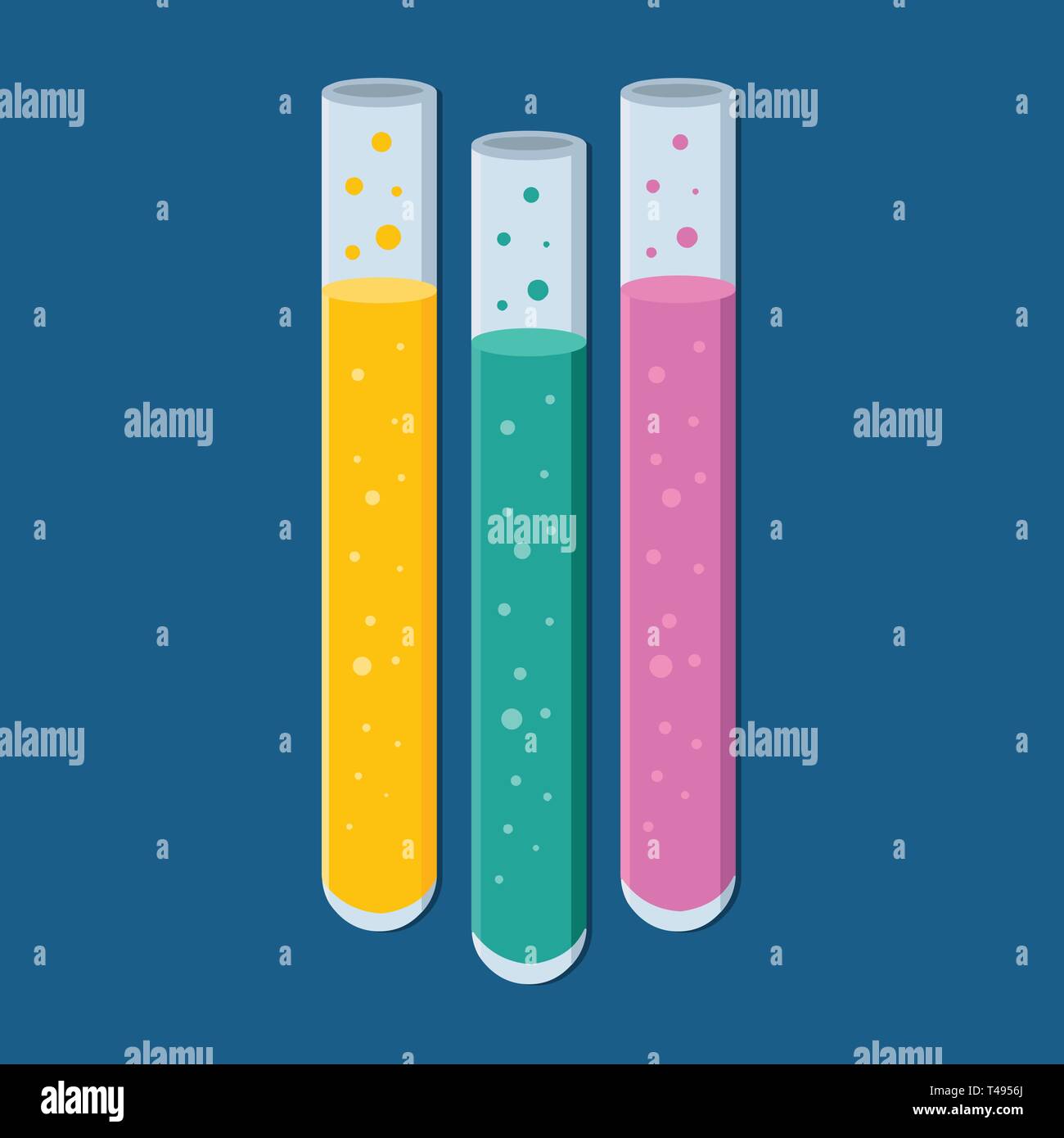 colorful chemical lab flask vector illustration Stock Vector Image ...