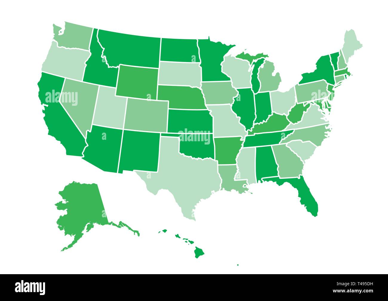 USA map vector illustration Stock Vector Image & Art - Alamy