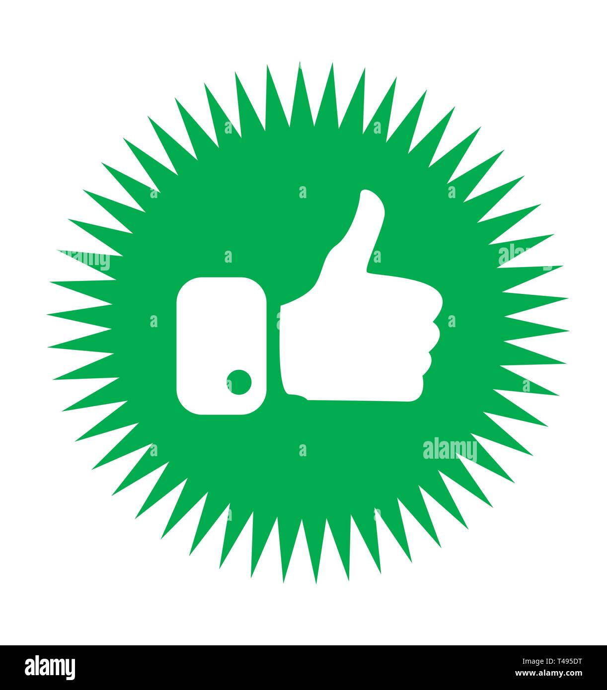 Hand Like Icon Stock Vector Image & Art - Alamy