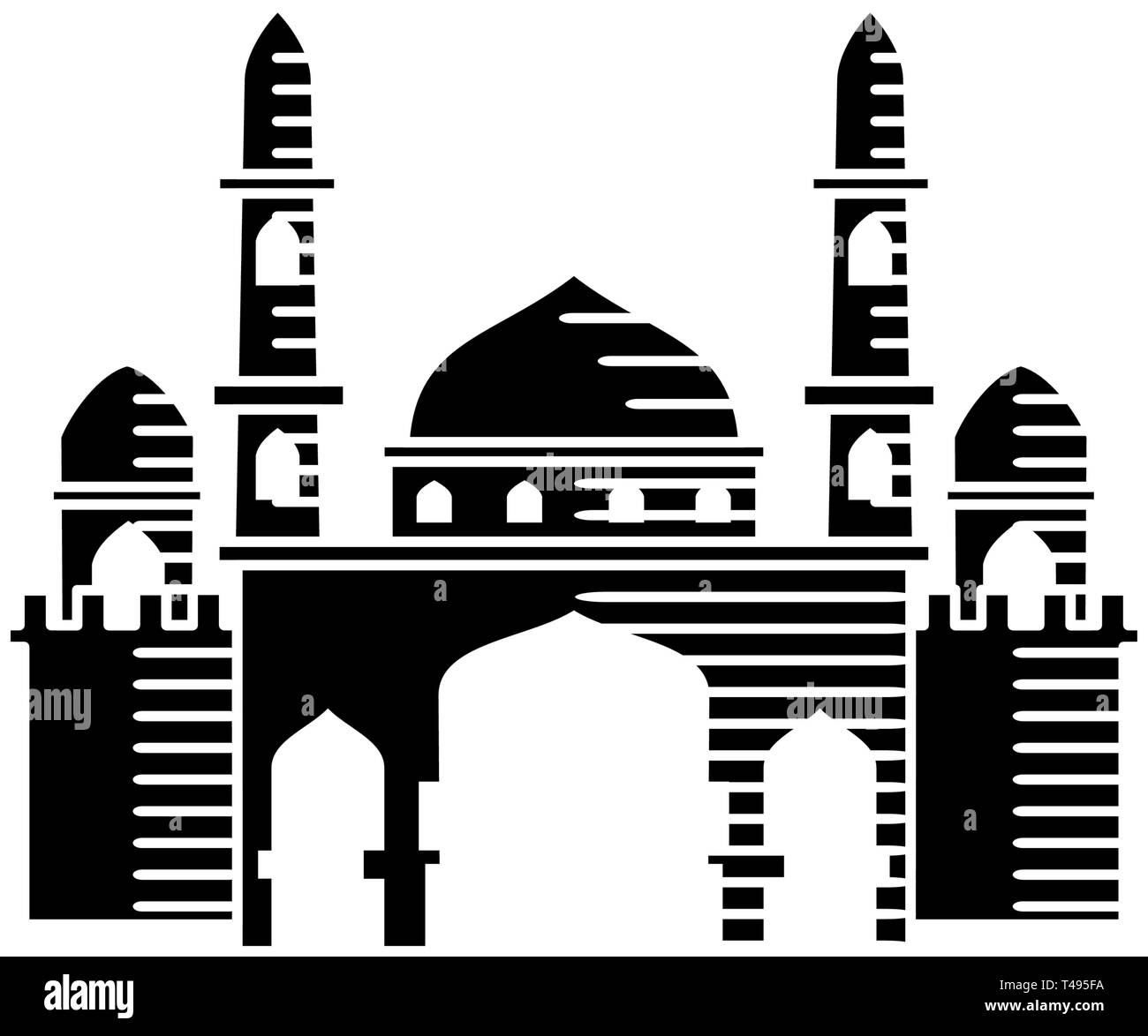 Mosque icon vector Illustration design template Stock Vector Image ...
