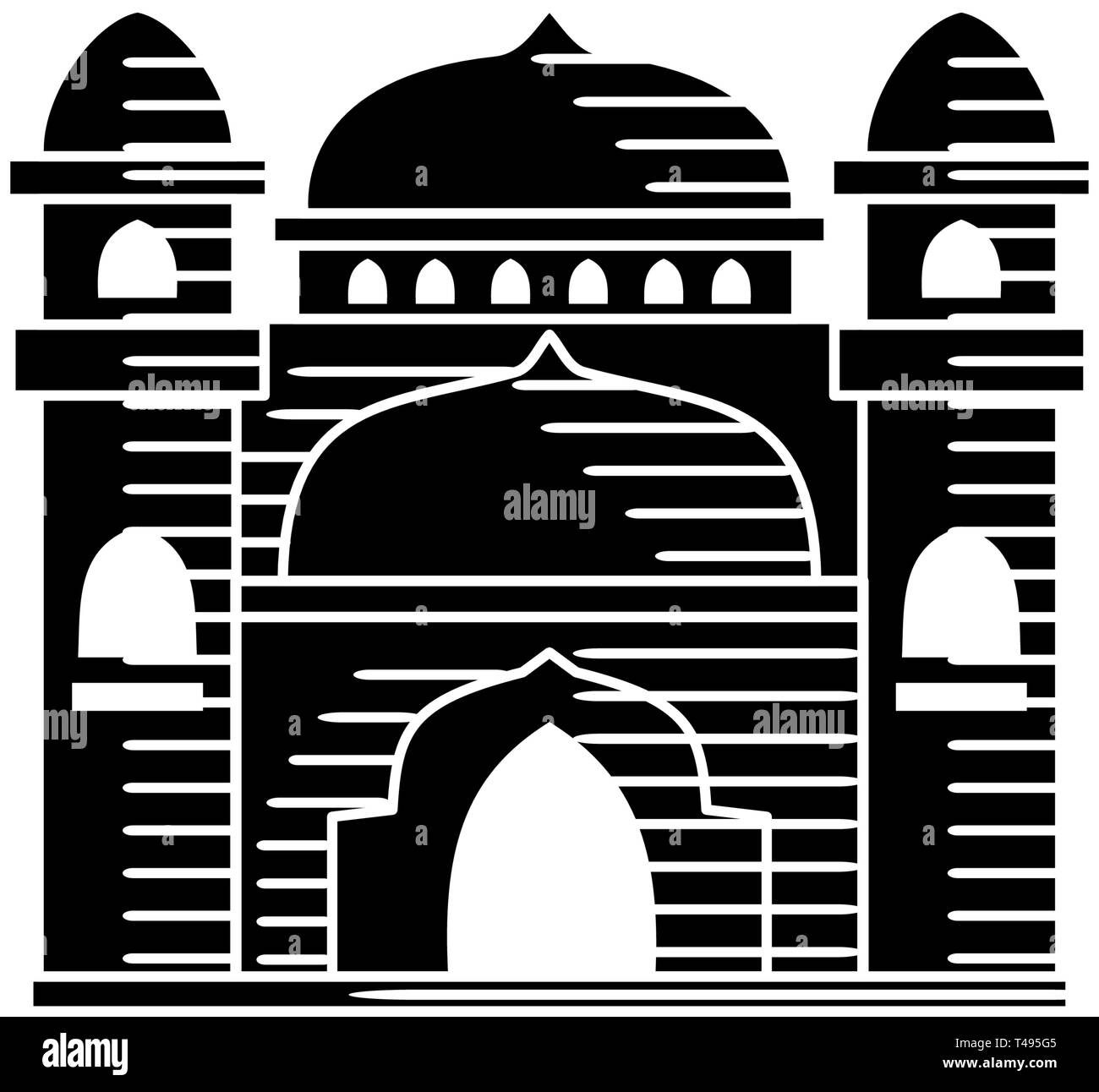 Mosque icon vector Illustration design template Stock Vector Image ...
