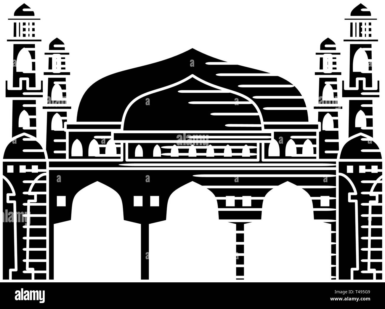 Mosque icon vector Illustration design template Stock Vector Image ...