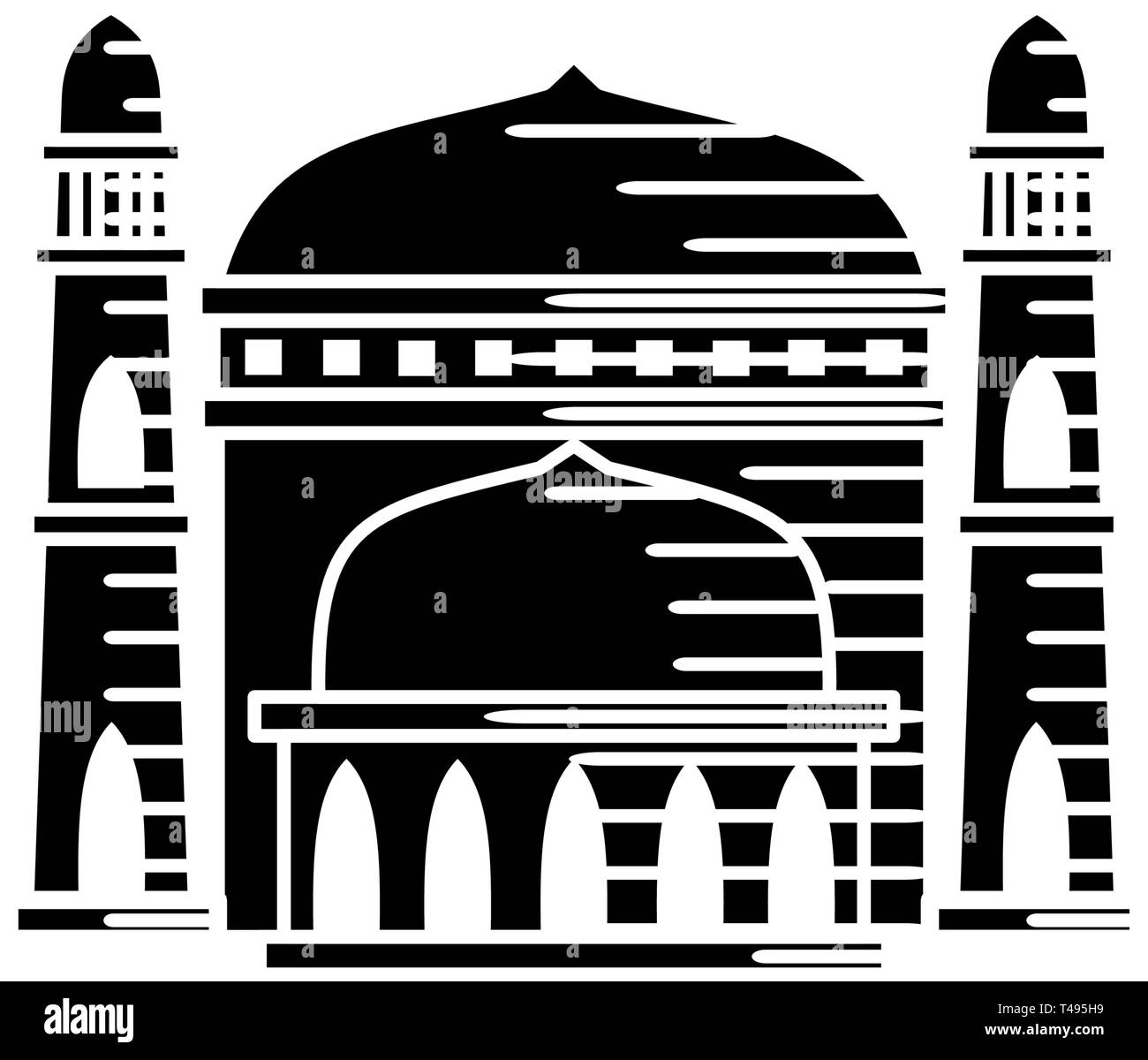 Mosque icon vector Illustration design template Stock Vector Image ...