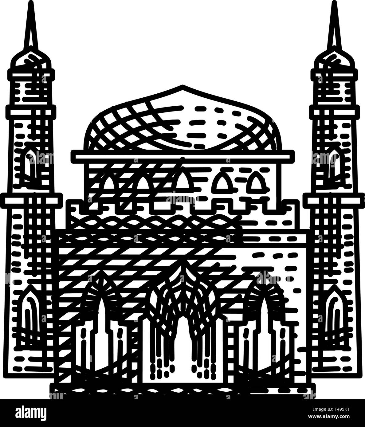 Mosque icon vector Illustration design template Stock Vector Image ...