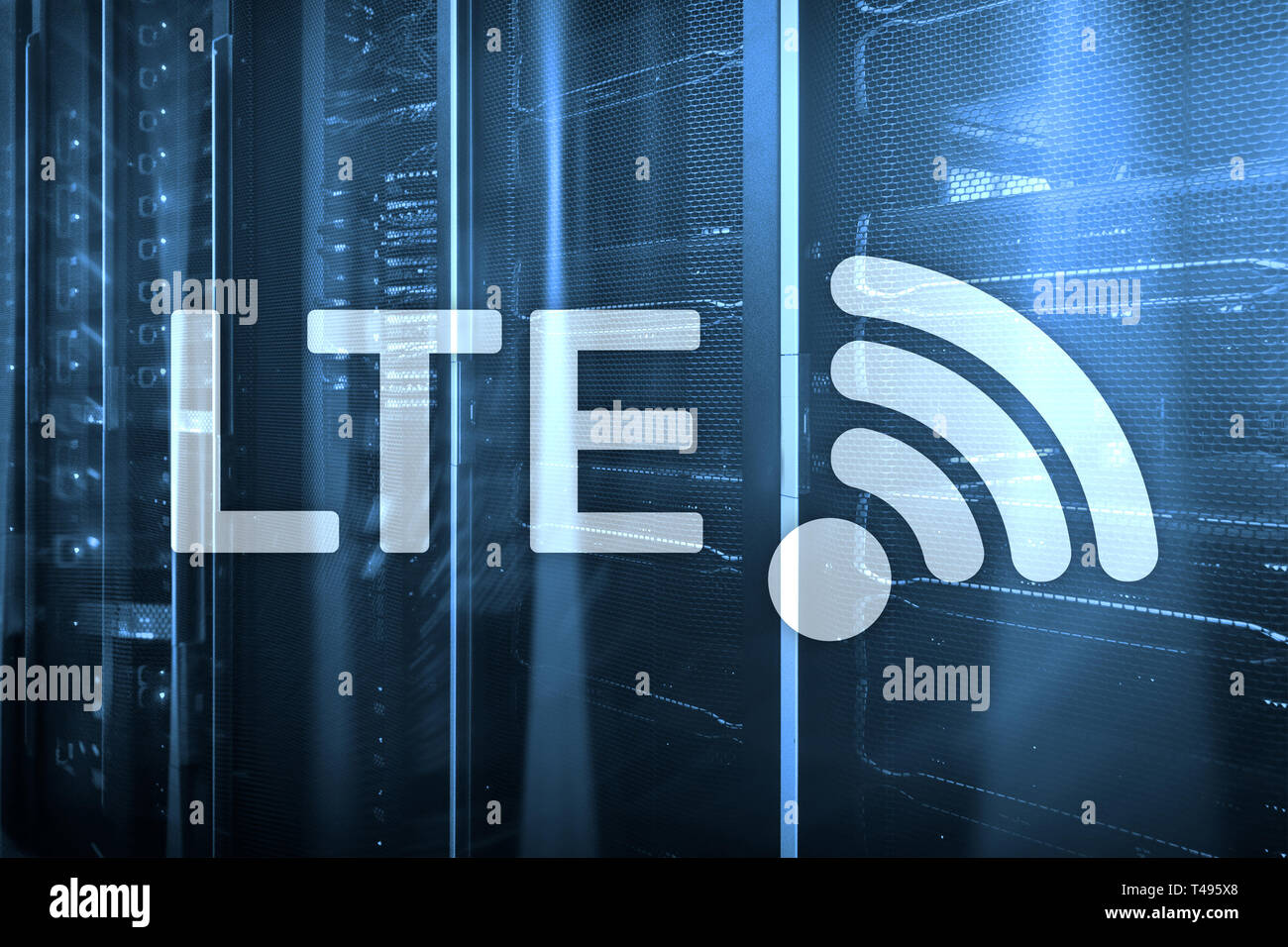 LTE, Wireless Business Internet and Virtual Reality Concept ...