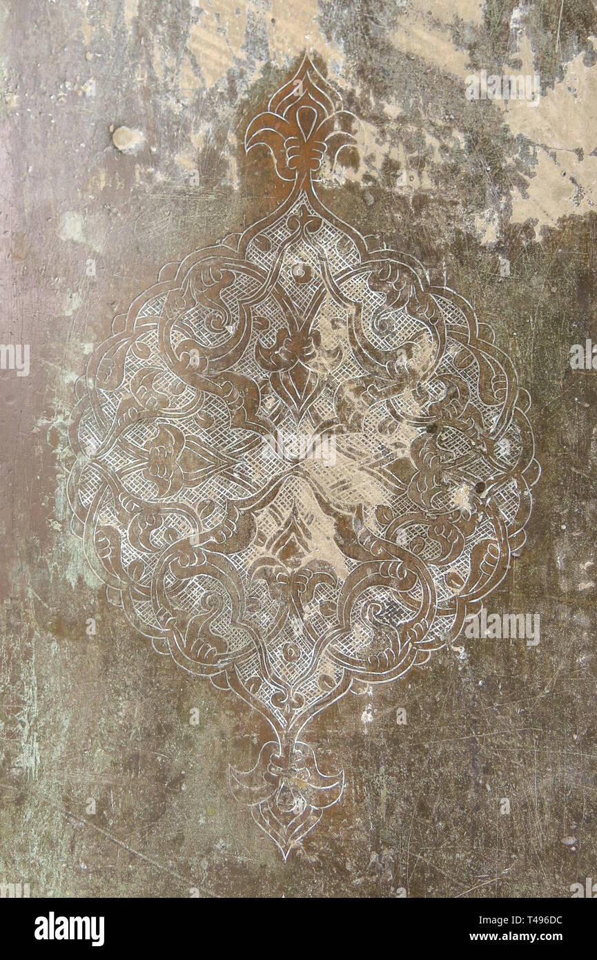 Door detail of The Blue Mosque, (Sultanahmet Camii), Istanbul, Turkey ...