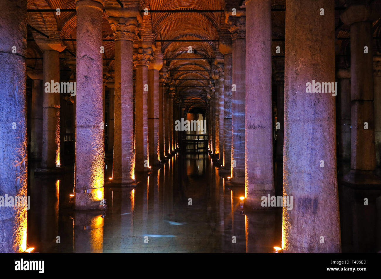 The Basilica Cistern - underground water reservoir build by Emperor ...