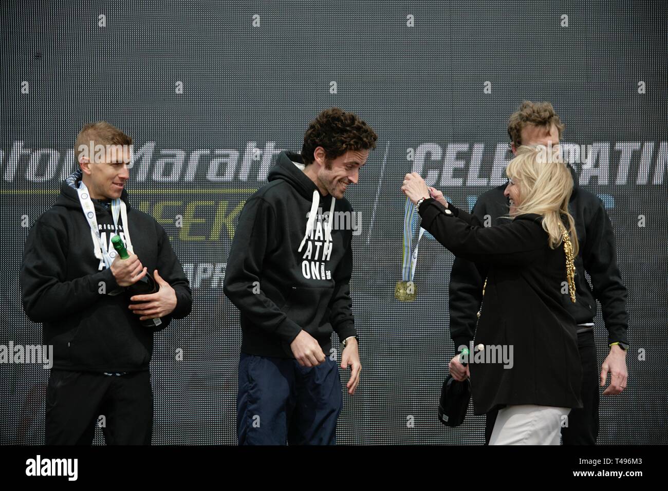 Brighton ,England UK April 14th 2019. Peter Le Grice, Wins the tenth ...