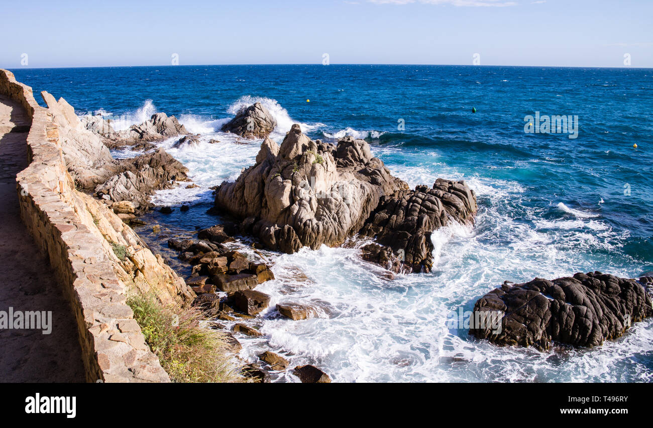Rocks in the sea Stock Photo - Alamy