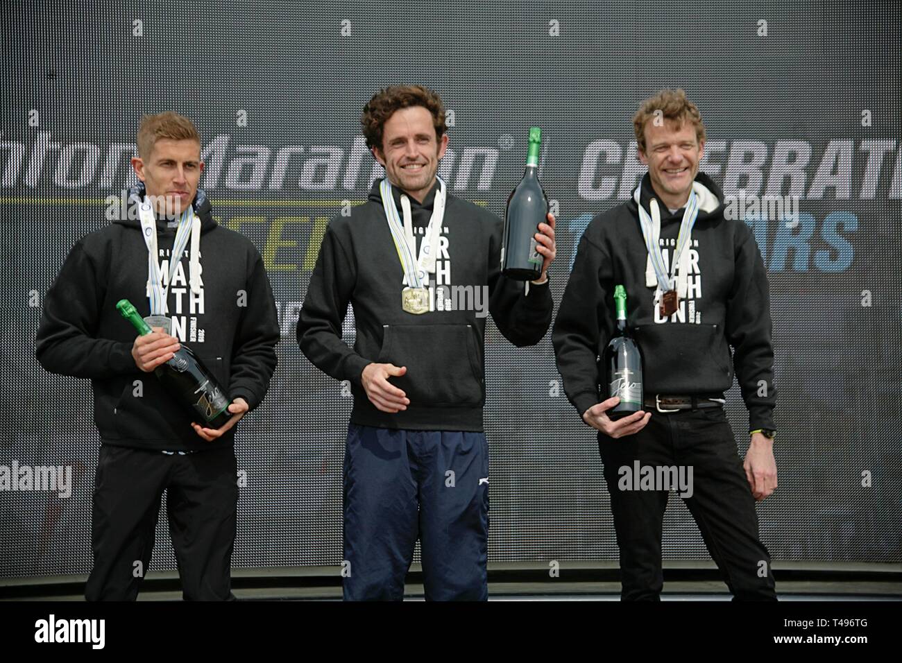 Brighton ,England UK April 14th 2019. Peter Le Grice, Wins the tenth ...