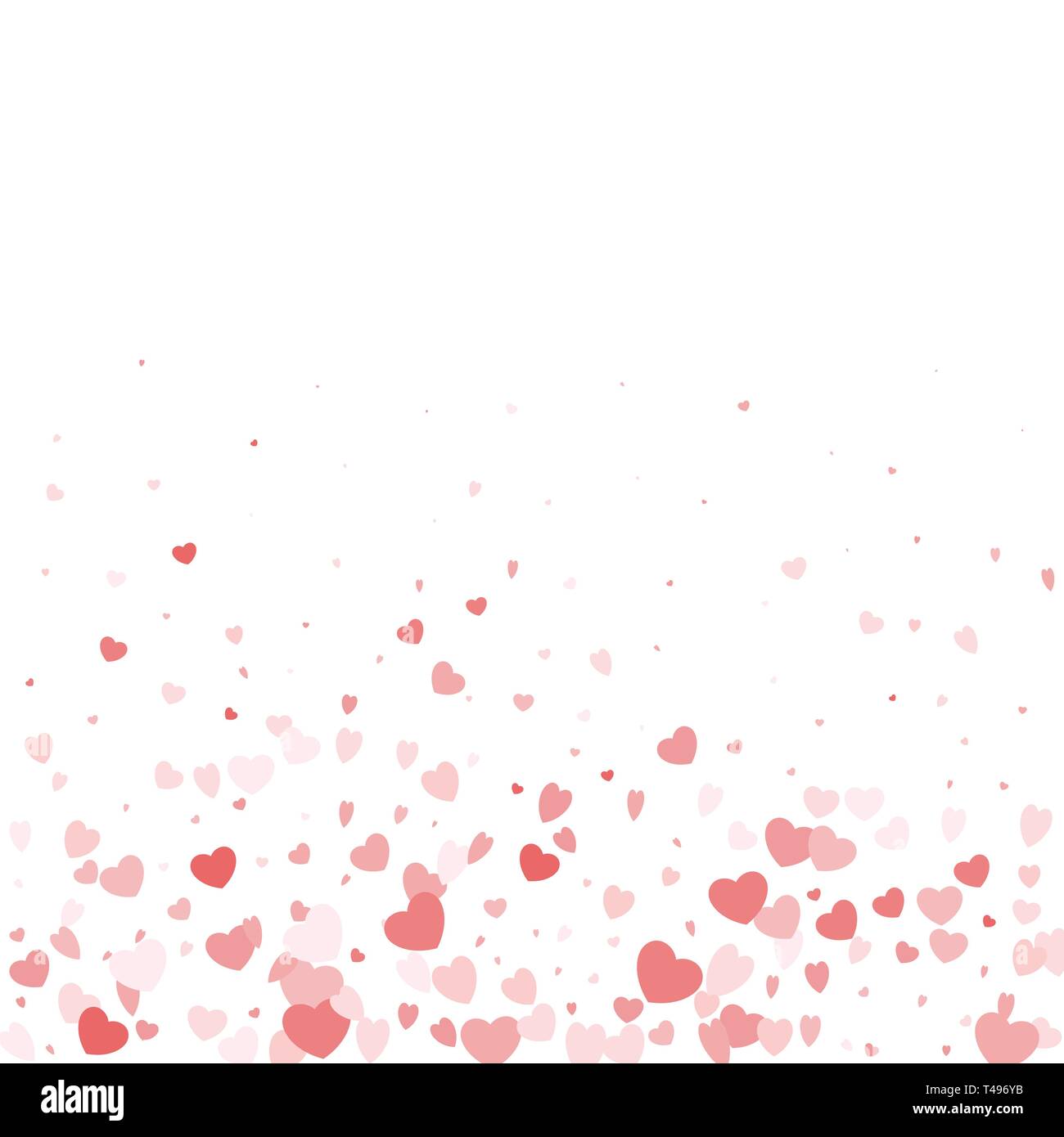Valentine day border design template for greeting card or banner with ...