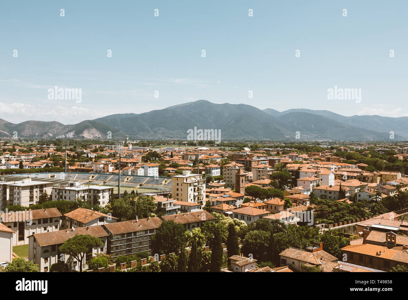 The leaning tower of pisa aerial hi-res stock photography and images ...