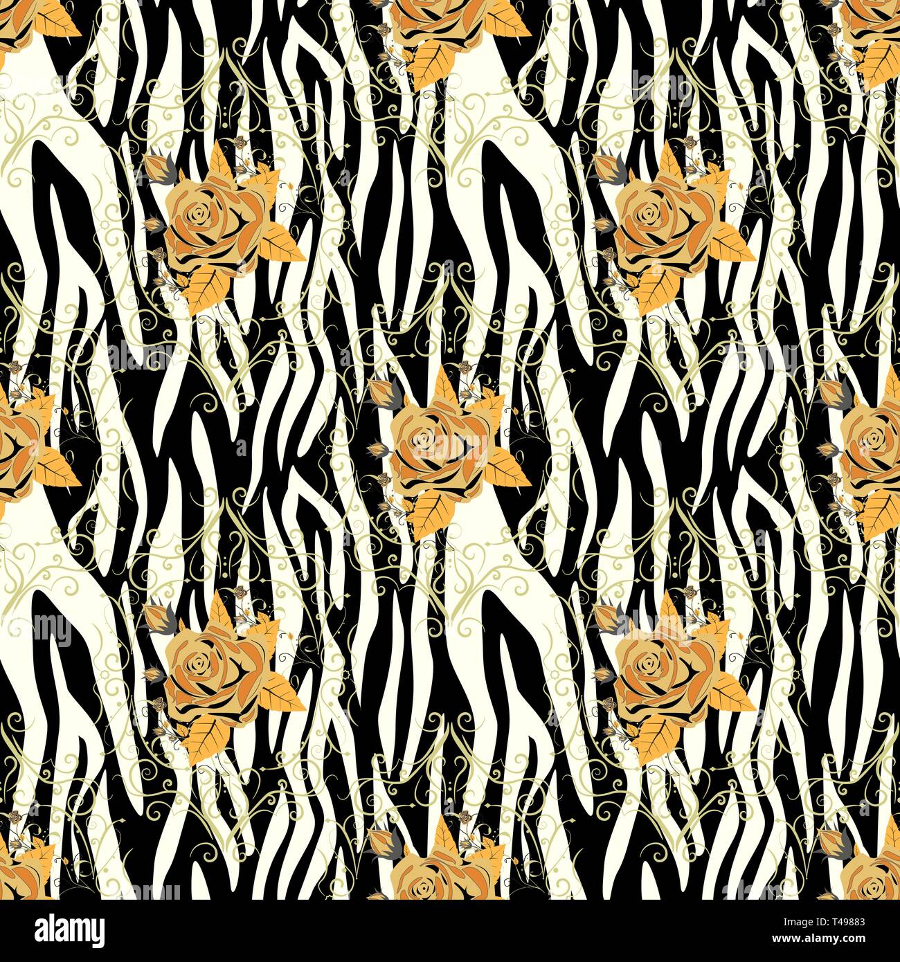 Zebra stripes yellow rose hi-res stock photography and images - Alamy