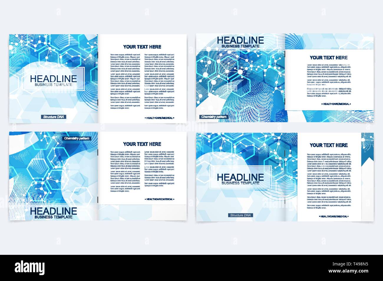 Scientific templates square brochure, magazine, leaflet , flyer, cover ...