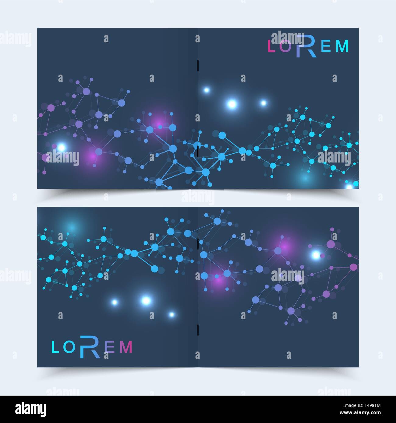 Scientific templates square brochure, magazine, leaflet , flyer, cover ...