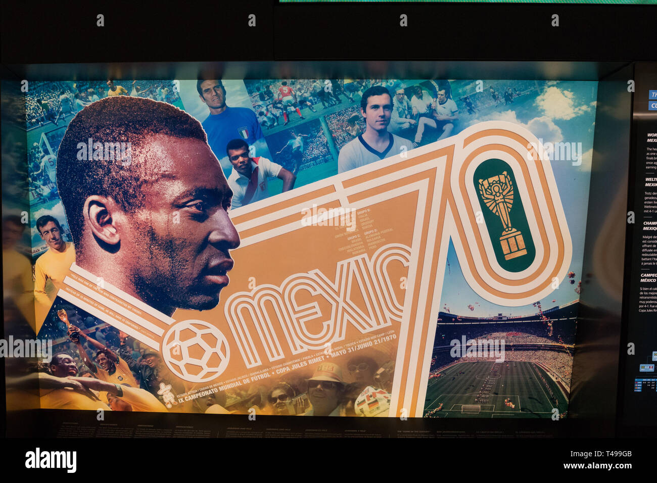 Zurich, Switzerland - June 19, 2017: interior of FIFA museum building ...