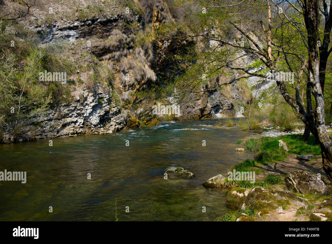 The "gorges de la Bourne" in the Vercors area in France Stock Photo - Alamy