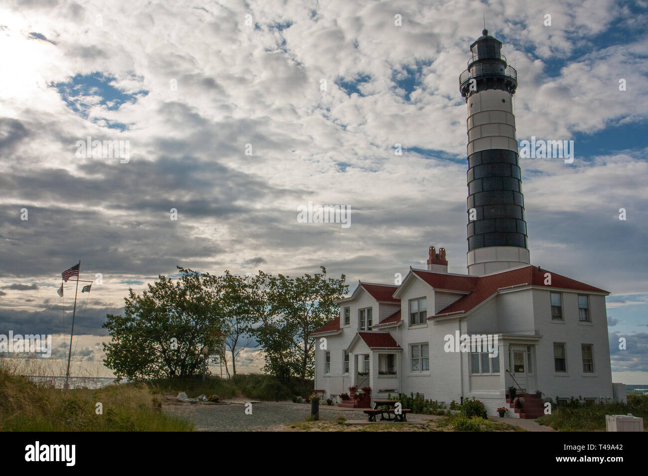 Big Sable Point Lighthouse, Ludington State Park, Michigan Stock Photo ...