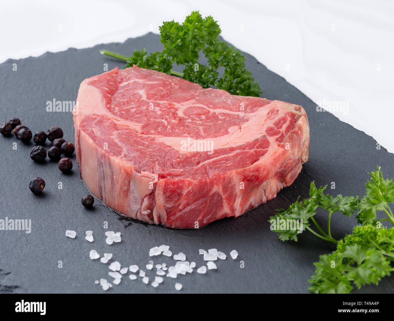 Raw ribeye steak hi-res stock photography and images - Alamy