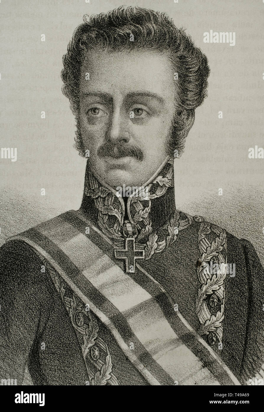 Luis Fernandez de Cordova (1798-1840). Spanish military general and ...