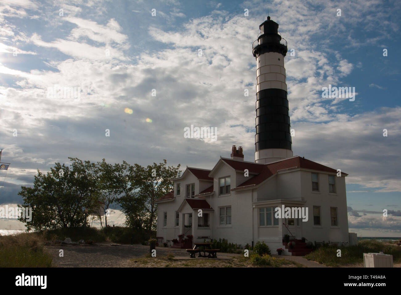 Big Sable Point Lighthouse, Ludington State Park, Michigan Stock Photo ...
