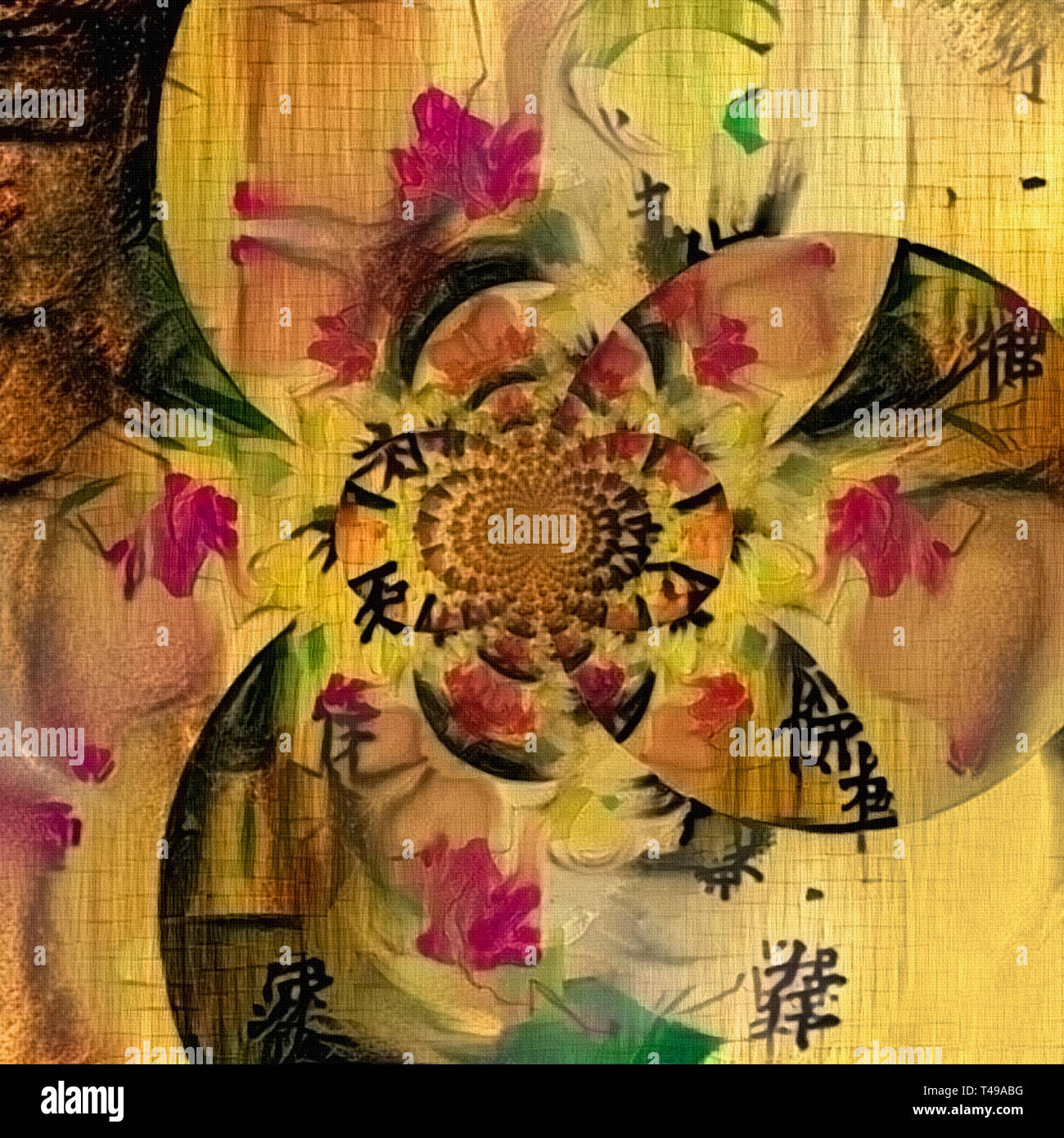 Japanese paper texture calligraphy hi-res stock photography and images ...