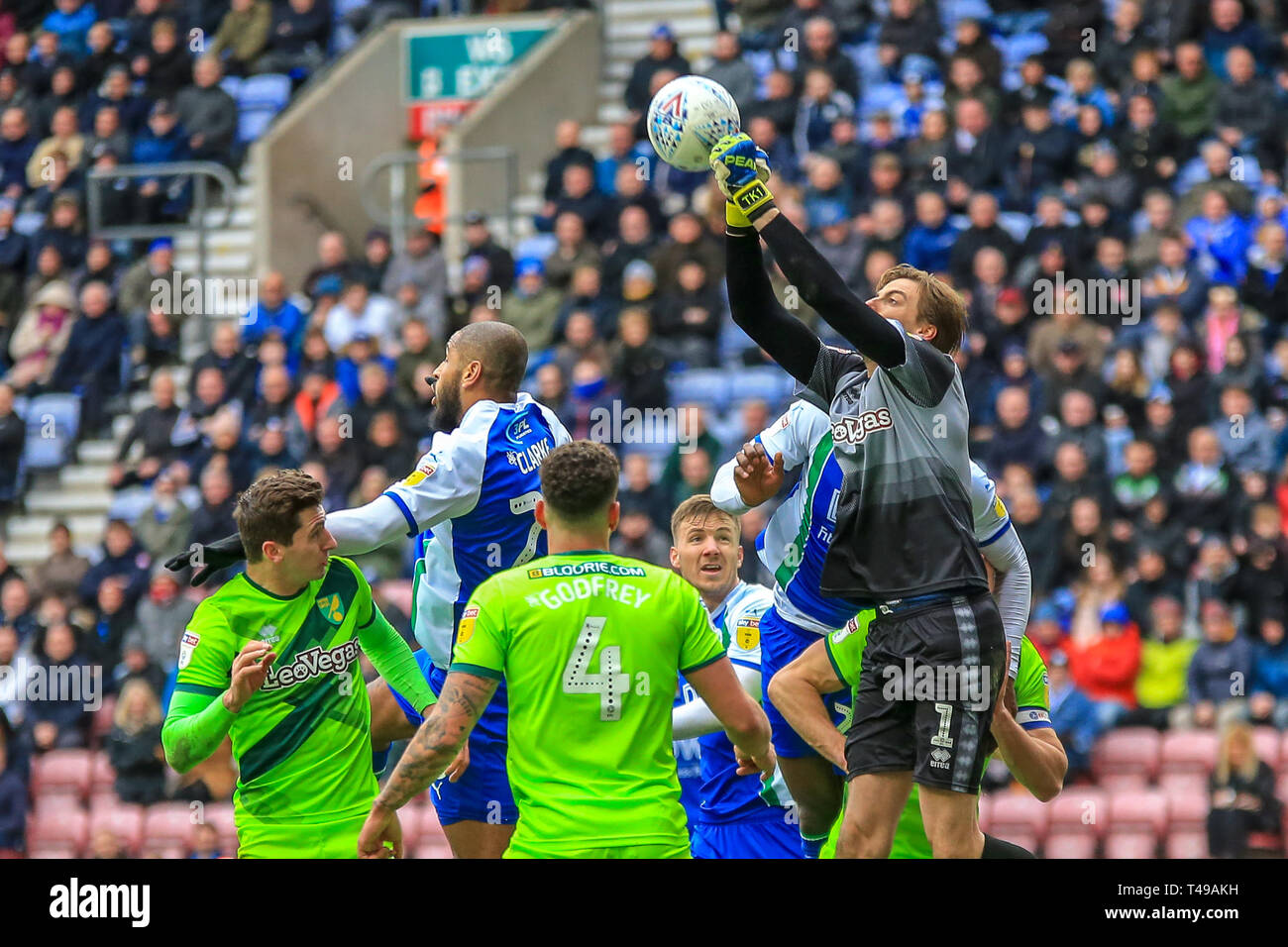 14th April 2019, DW Stadium, Wigan, England; Sky Bet Championship ...