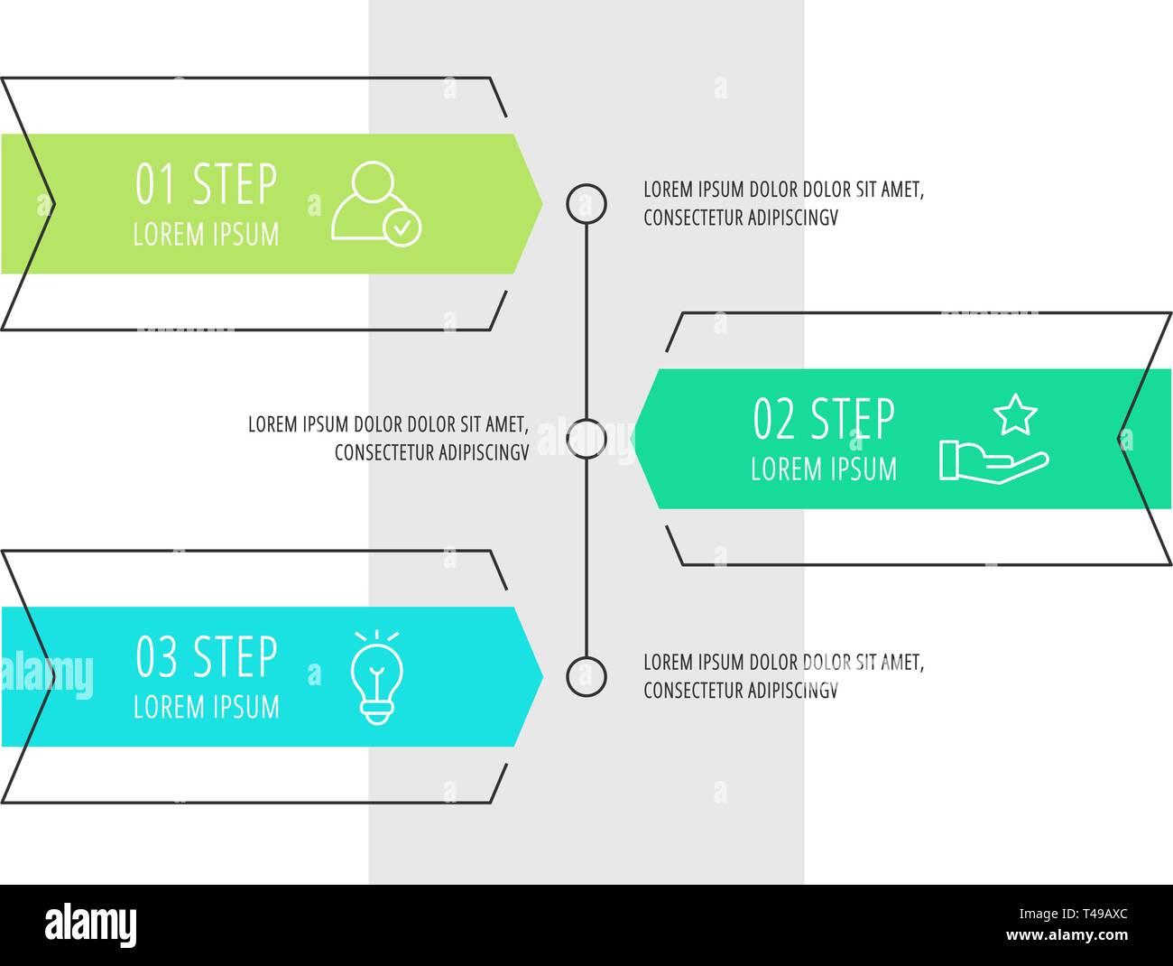 Three arrow shapes hi-res stock photography and images - Alamy