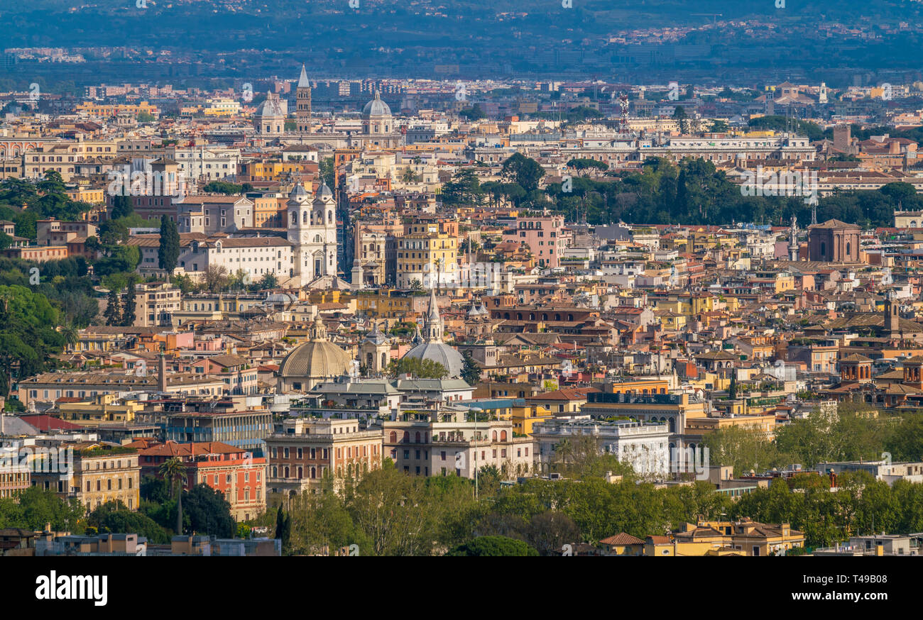 Italy rome panorama from monte mario hi-res stock photography and ...