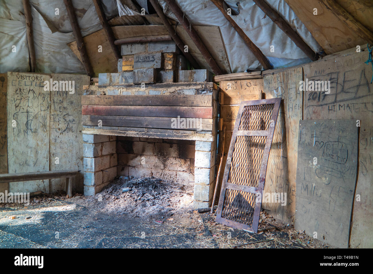 Coxheath Scout Round House. inside Stock Photo - Alamy