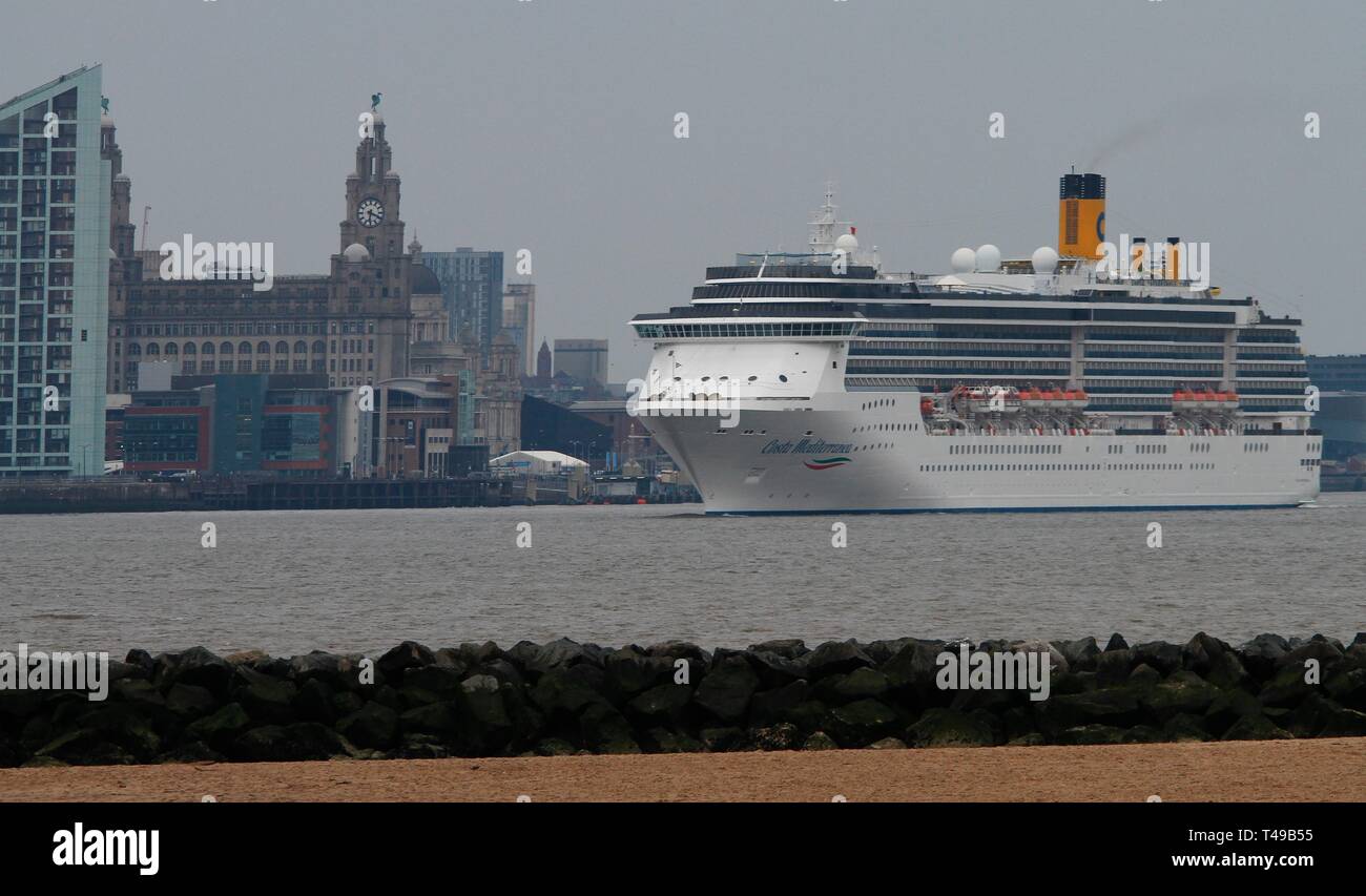 Liverpool,Uk Costa Mediterranea cruises leaves liverpool credit Ian ...