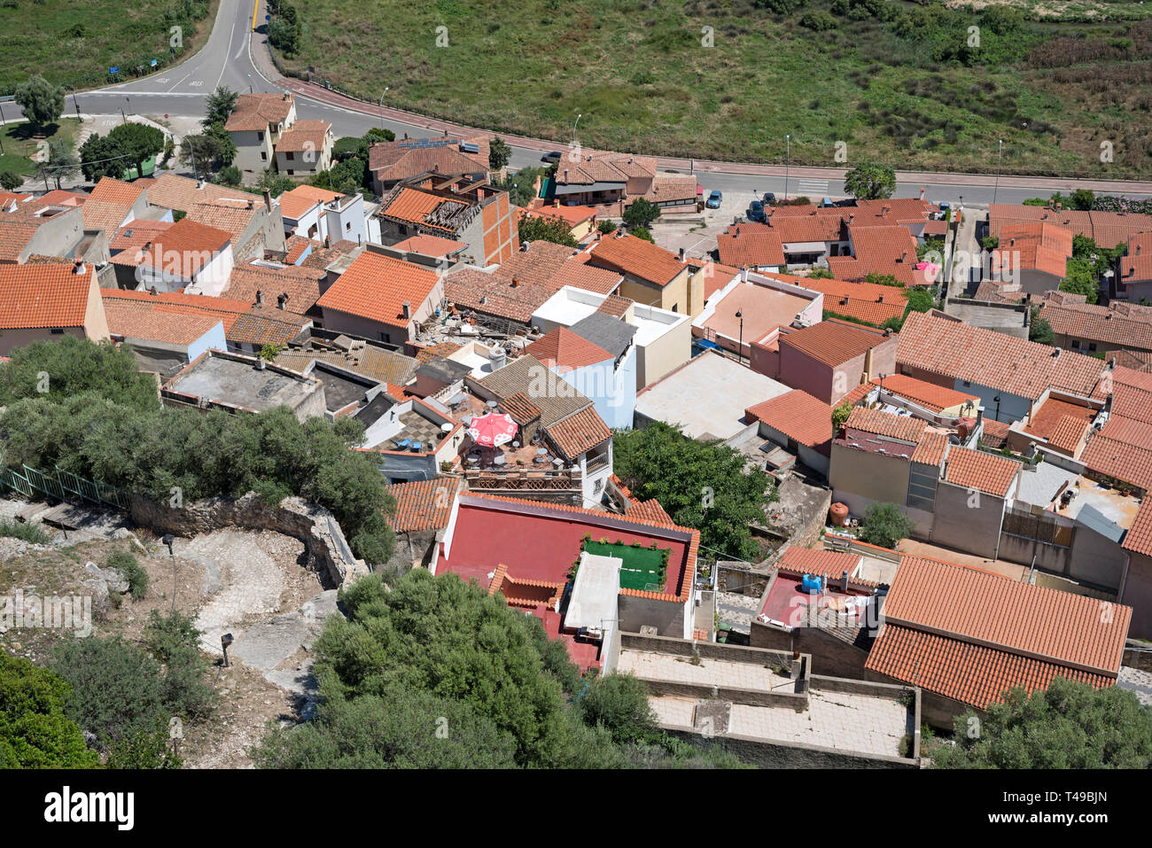 Old town Posada on Sardinia Island, Italy Stock Photo - Alamy